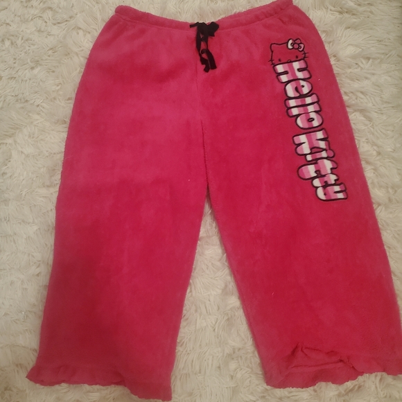 Hello Kitty | Pants & Jumpsuits | Hello Kitty Hot Pink Pajama Pants ...